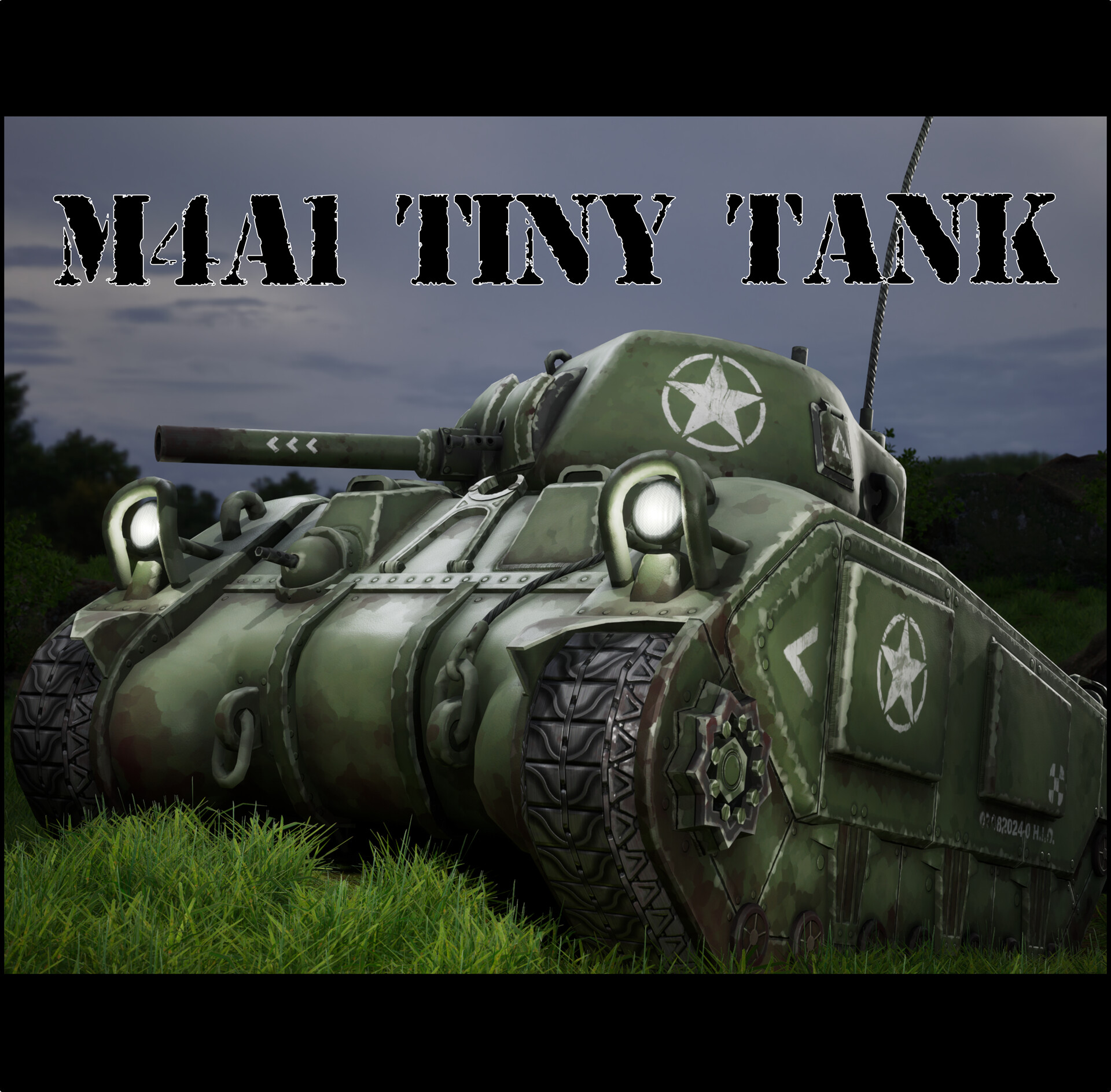 ArtStation - Tiny Tanks - M4A1