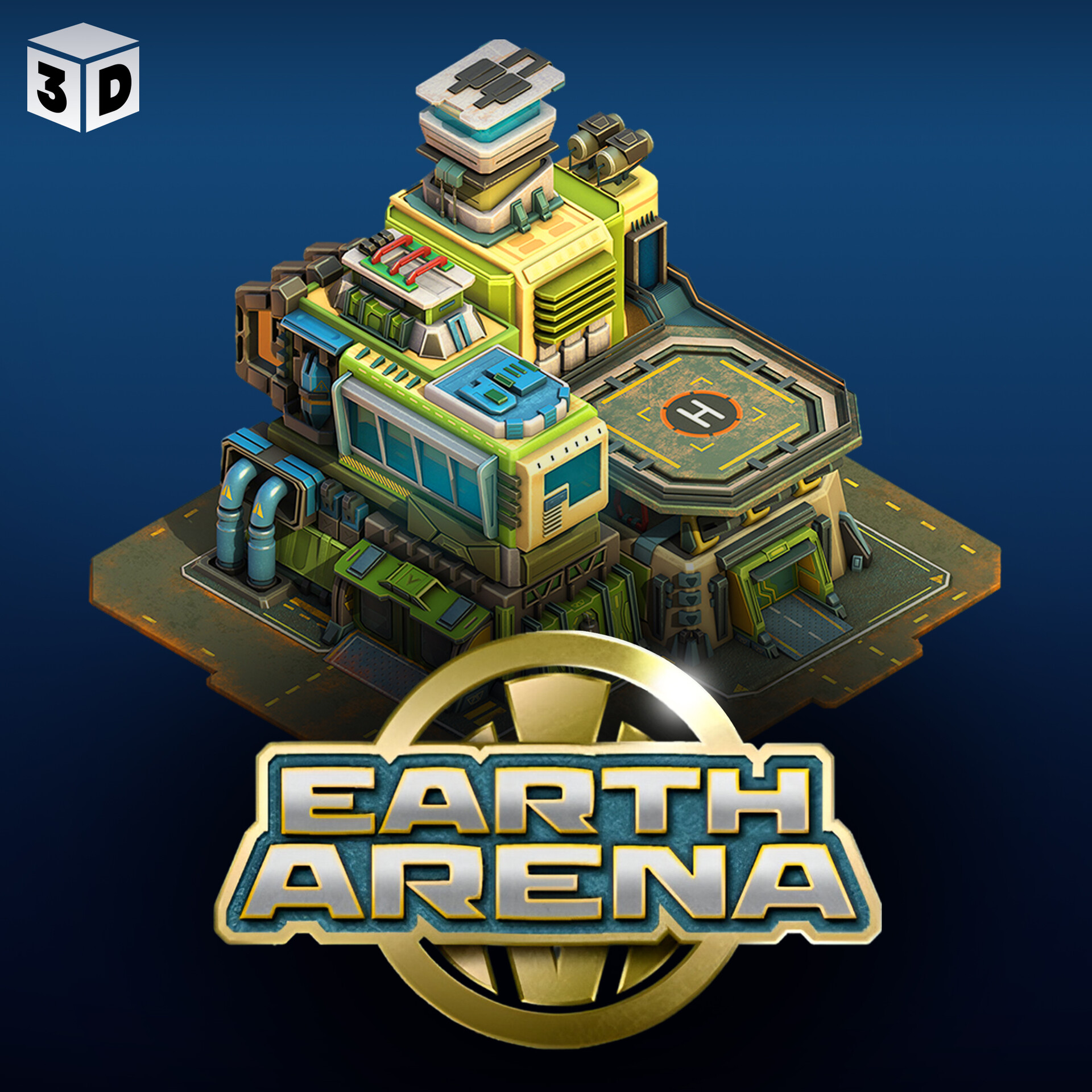 ArtStation - 3D Isometric Buildings - JS10