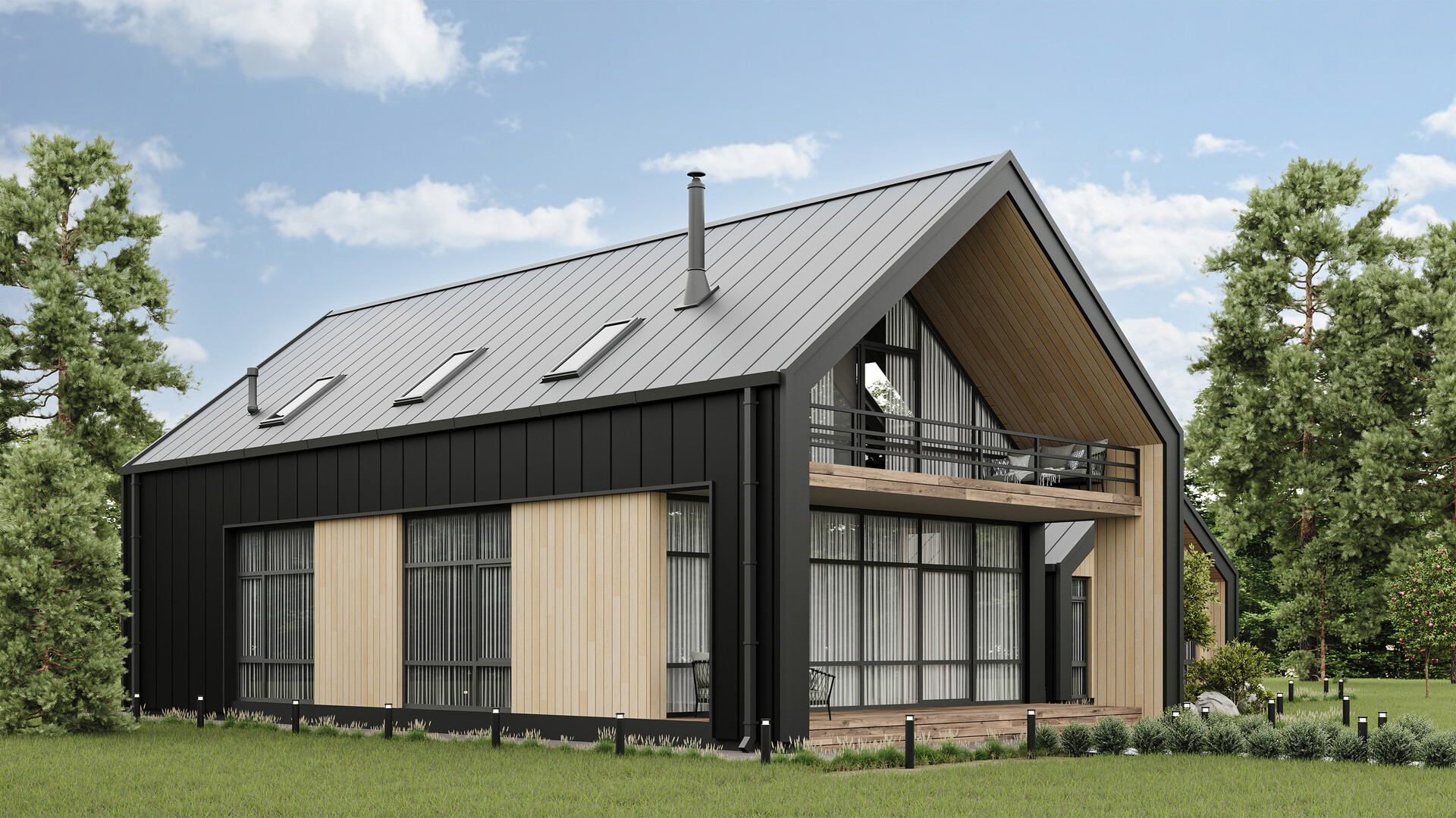 ArtStation - Design and 3D visualization of a private house