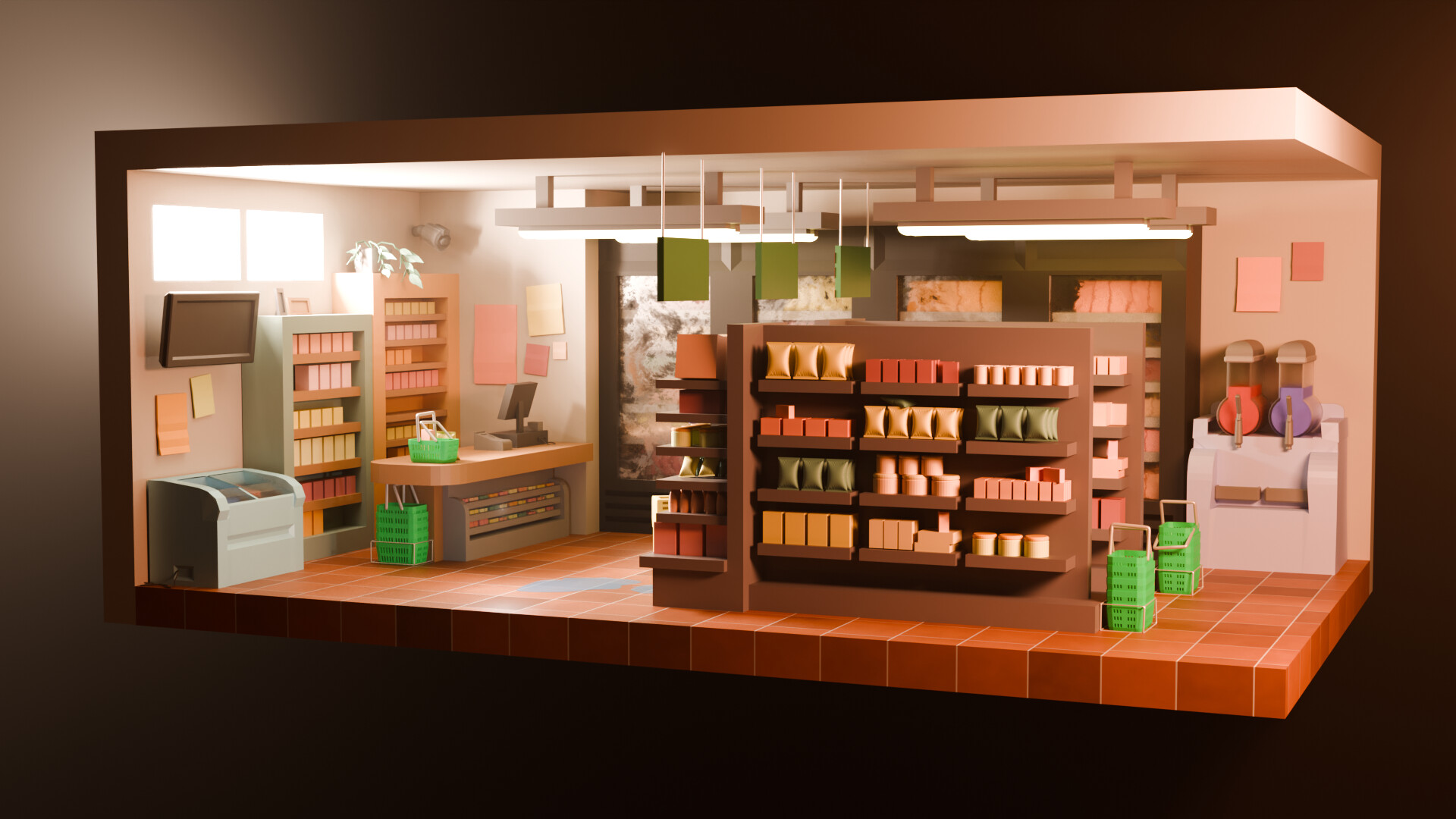 ArtStation - Convenience store model
