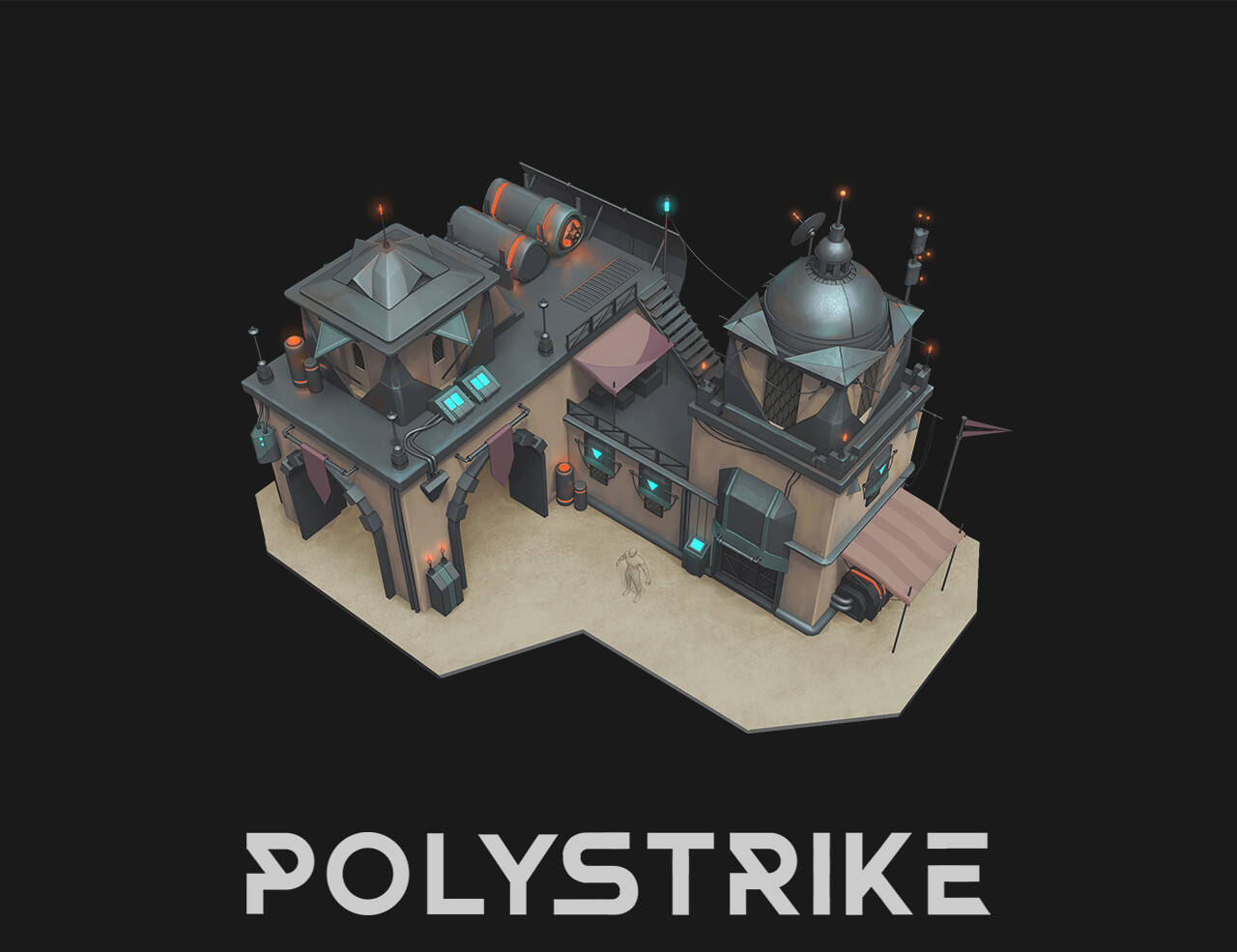 ArtStation - POLYSTRIKE - Environment buildings for Iron Fish map