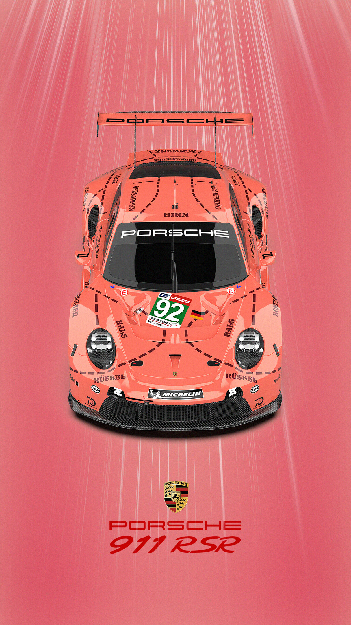 ArtStation - Porsche 911 RSR-19 GTE - Pink Pig Le Mans 2018 Winner