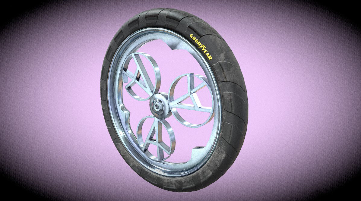 ArtStation - Motorcycle & Tire Prop