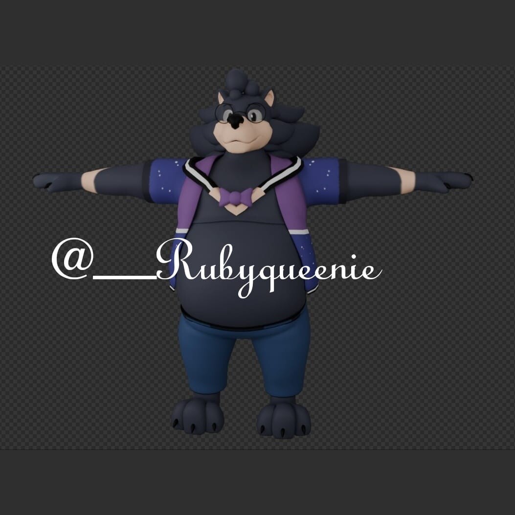 ArtStation - Monty 3D Blender Model 🐺