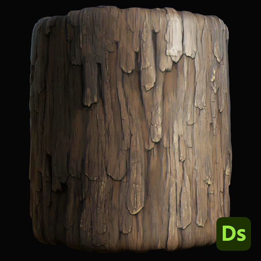 ArtStation - Stylized Material_Tree_Bark
