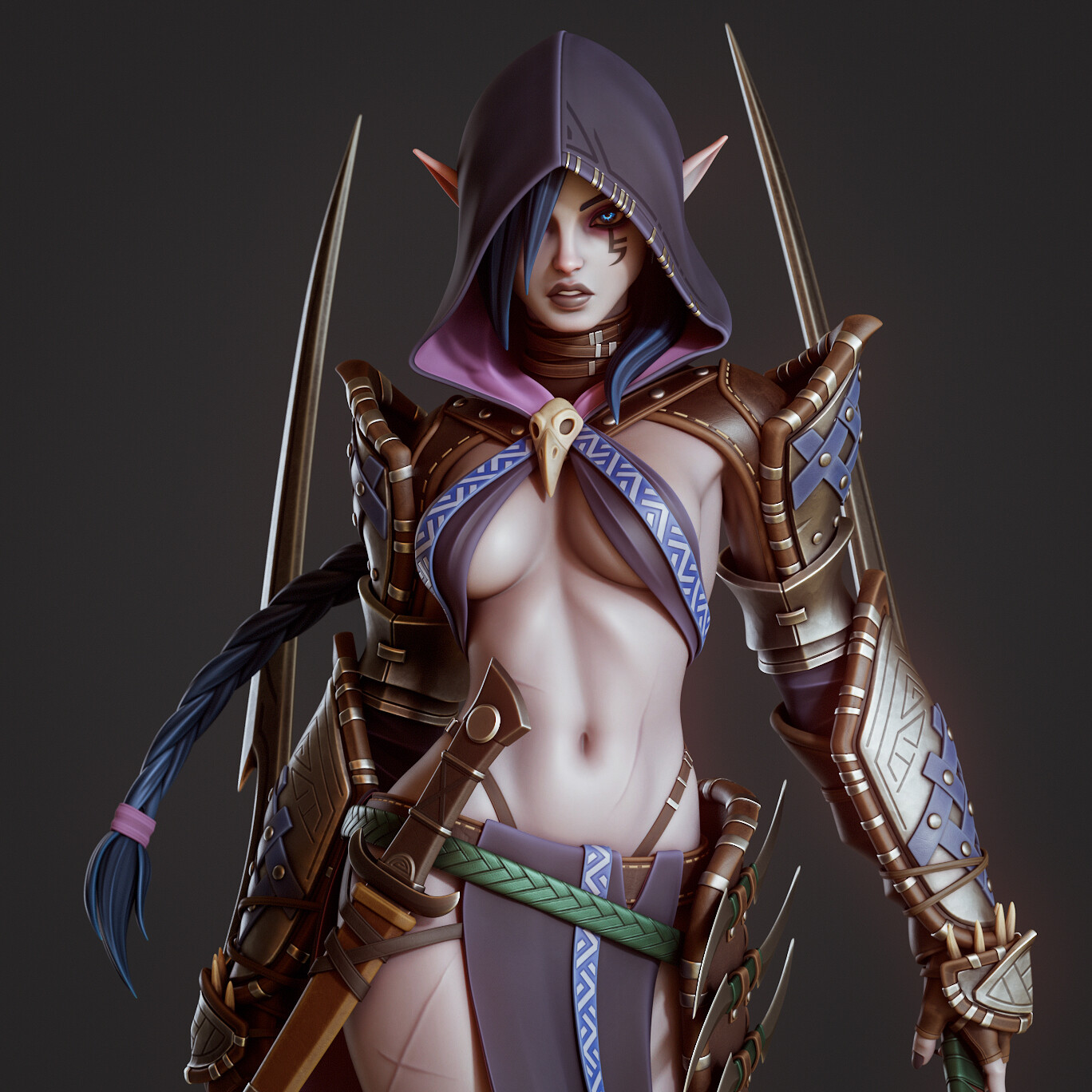 ArtStation - Dark Elf Assassin