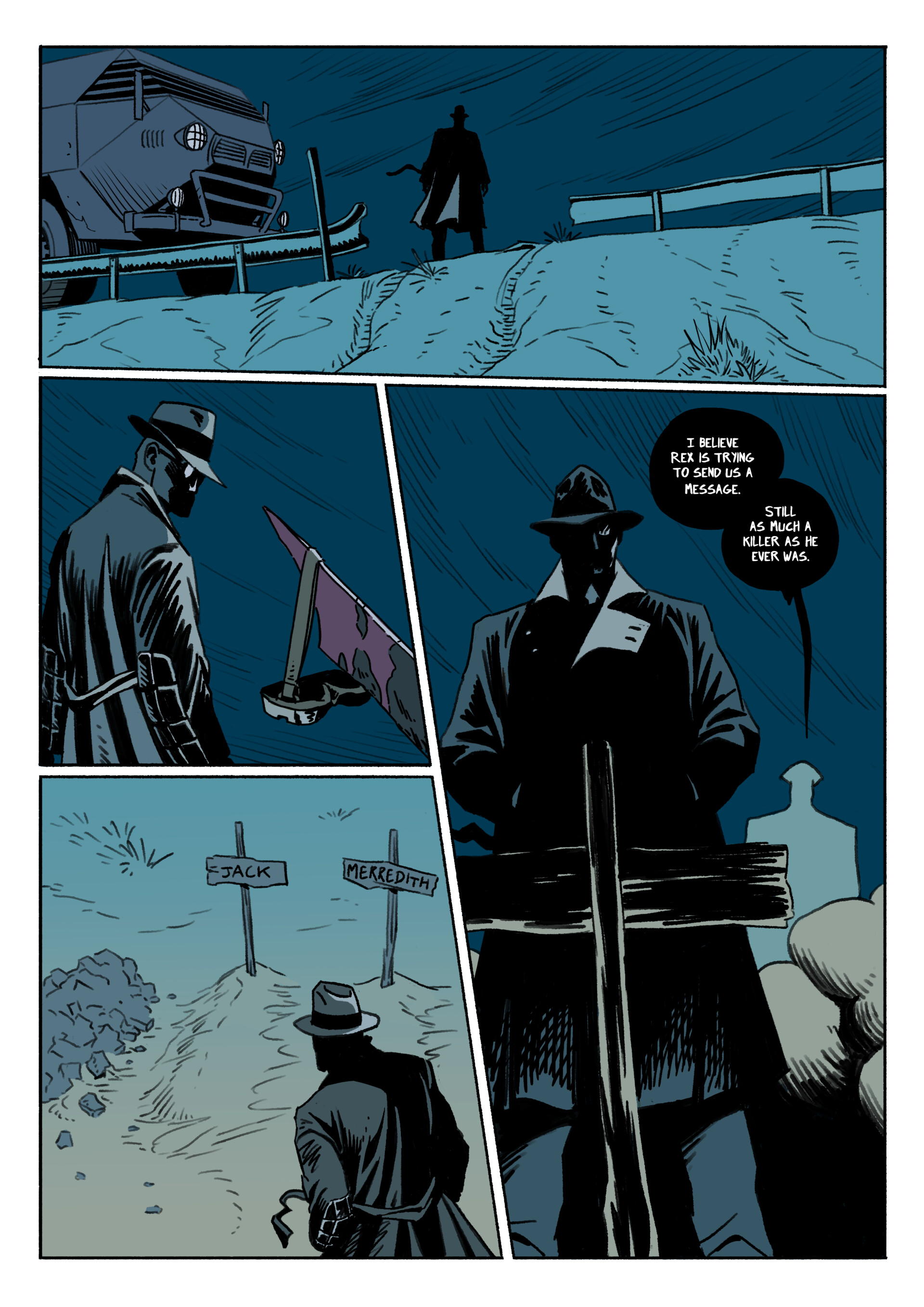 ArtStation - Rex and The Machine comic pages.