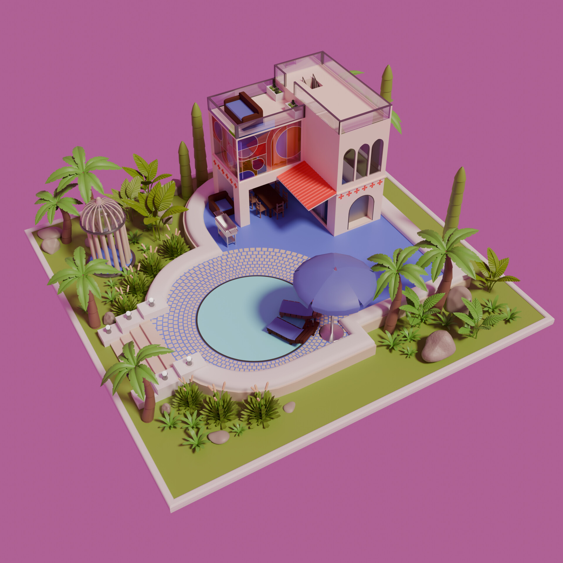 ArtStation - The villa of a rich people