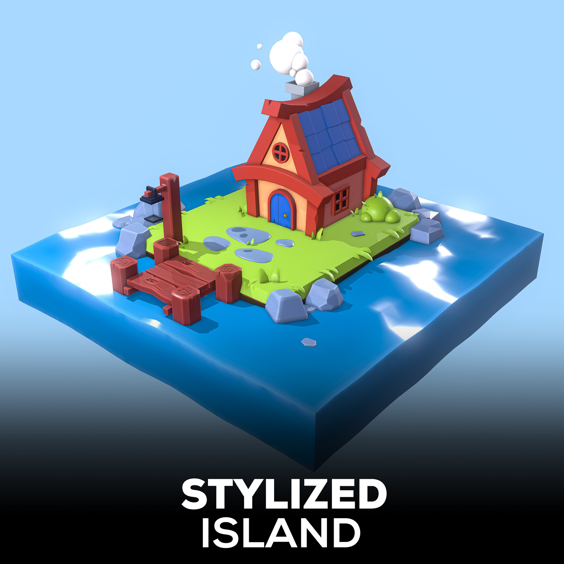 ArtStation - Stylized island