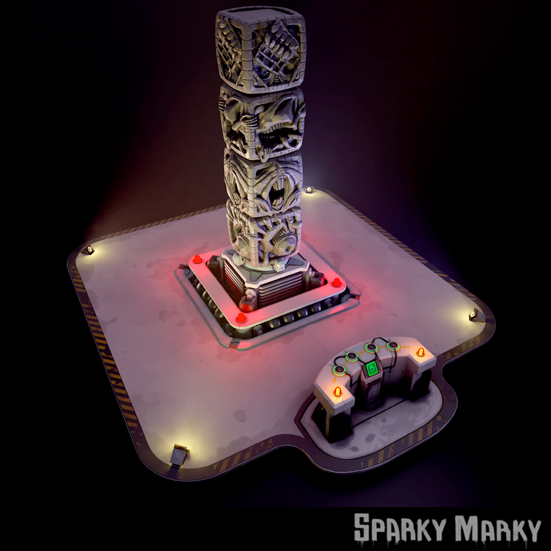 ArtStation - Cartoon animated prop: terminal