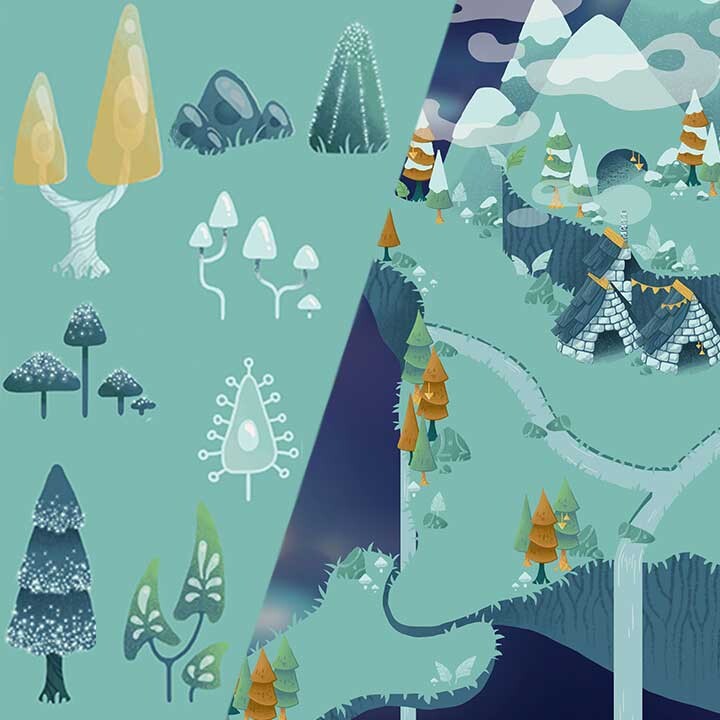 ArtStation - Babaoo - Biomes Environment Concepts