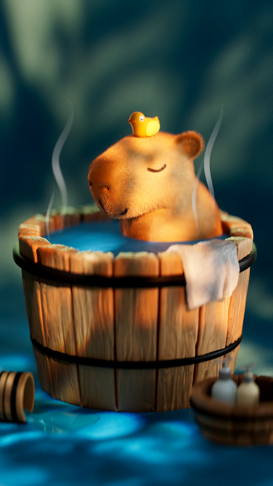 ArtStation - capy bath