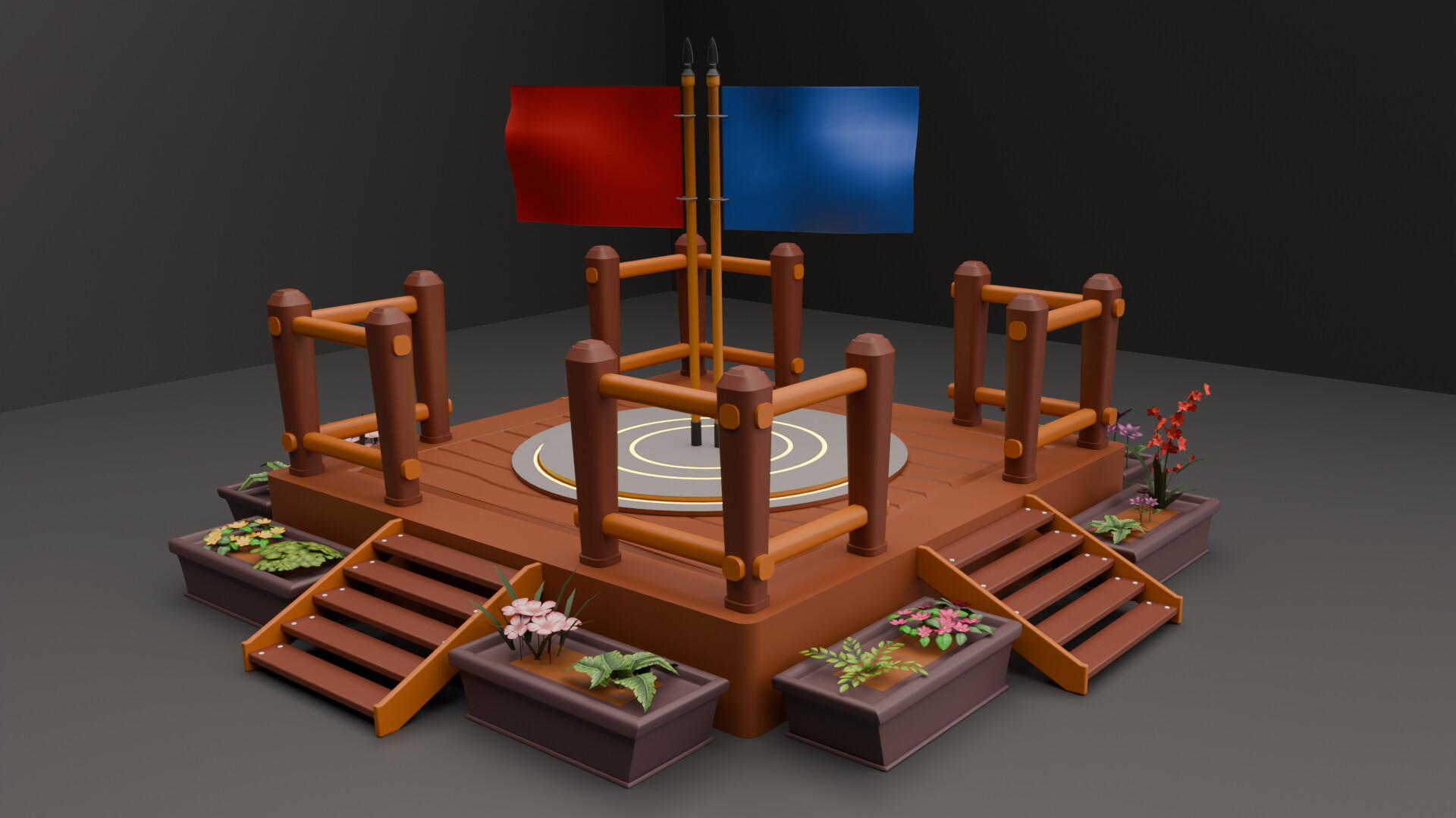 ArtStation - Stylized wooden base