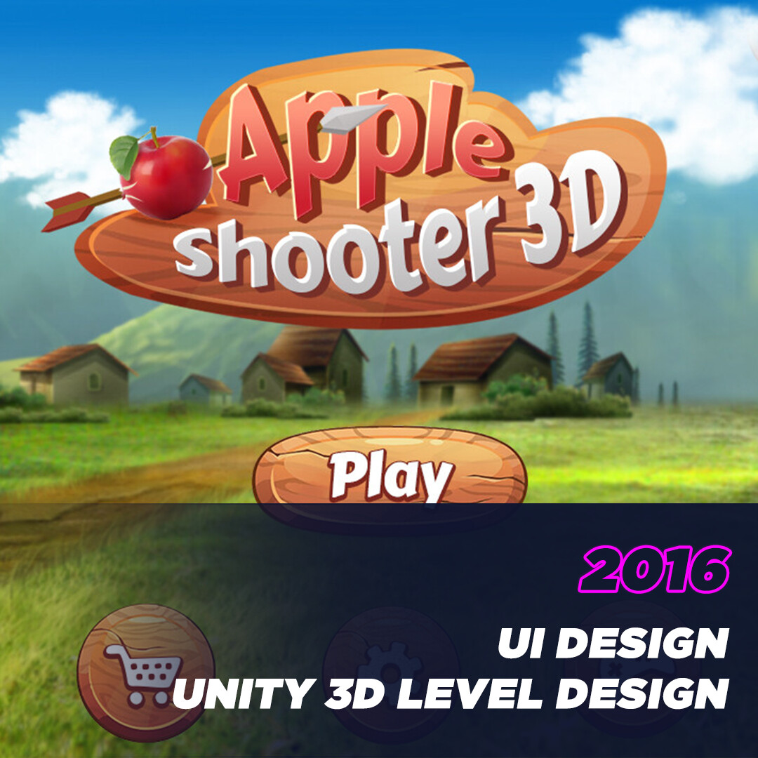ArtStation - Apple Shooter UI