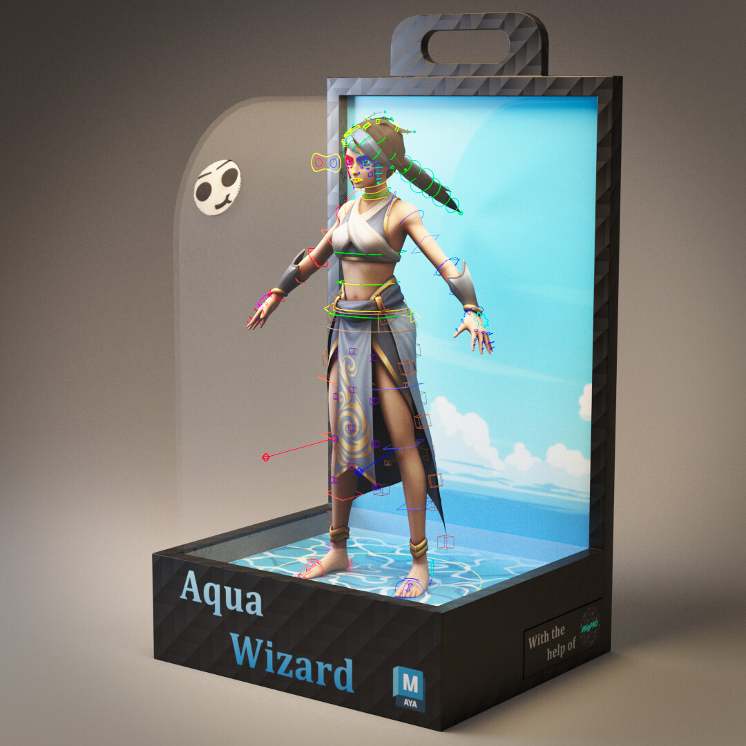 ArtStation - Rig - Aqua wizard
