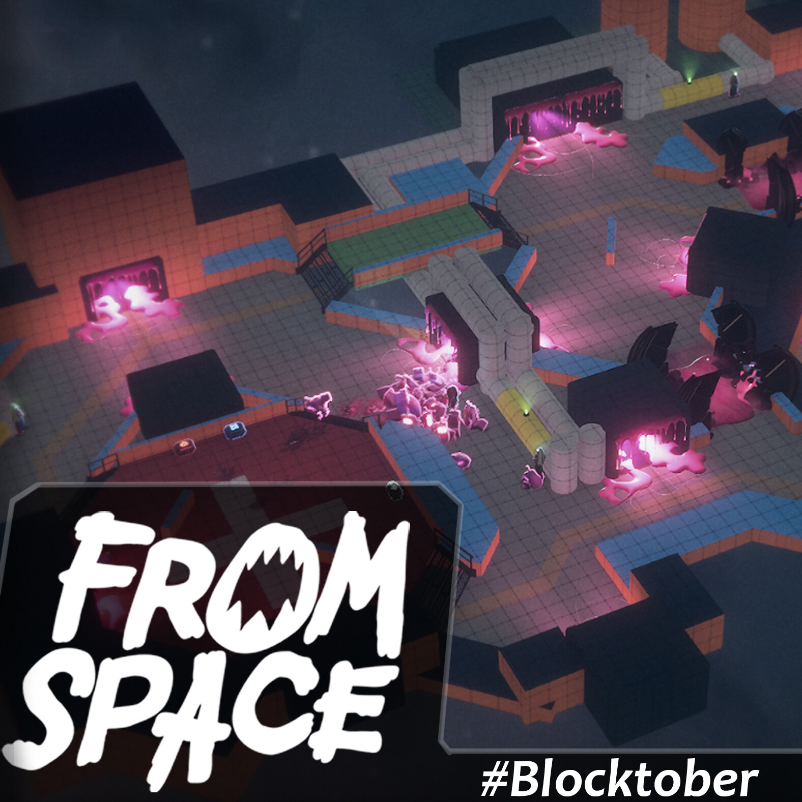 ArtStation - #BlockTober From Space | Horde Mode