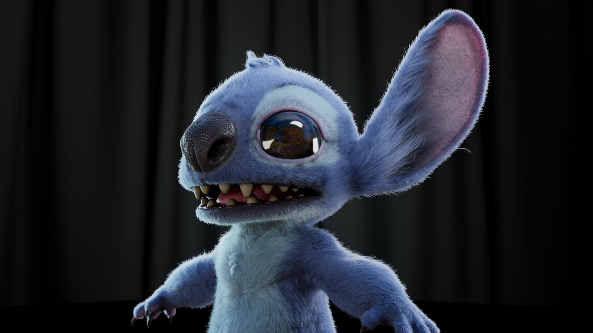 ArtStation - Life action Stitch or 626 Experiment Yeti Groom