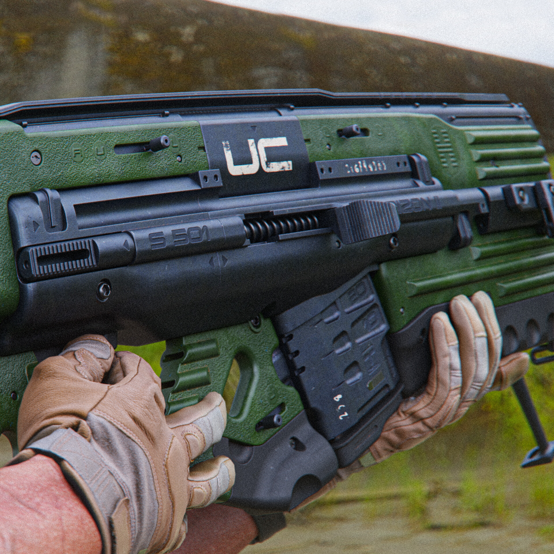 ArtStation - Heavy assault rifle Horizon II