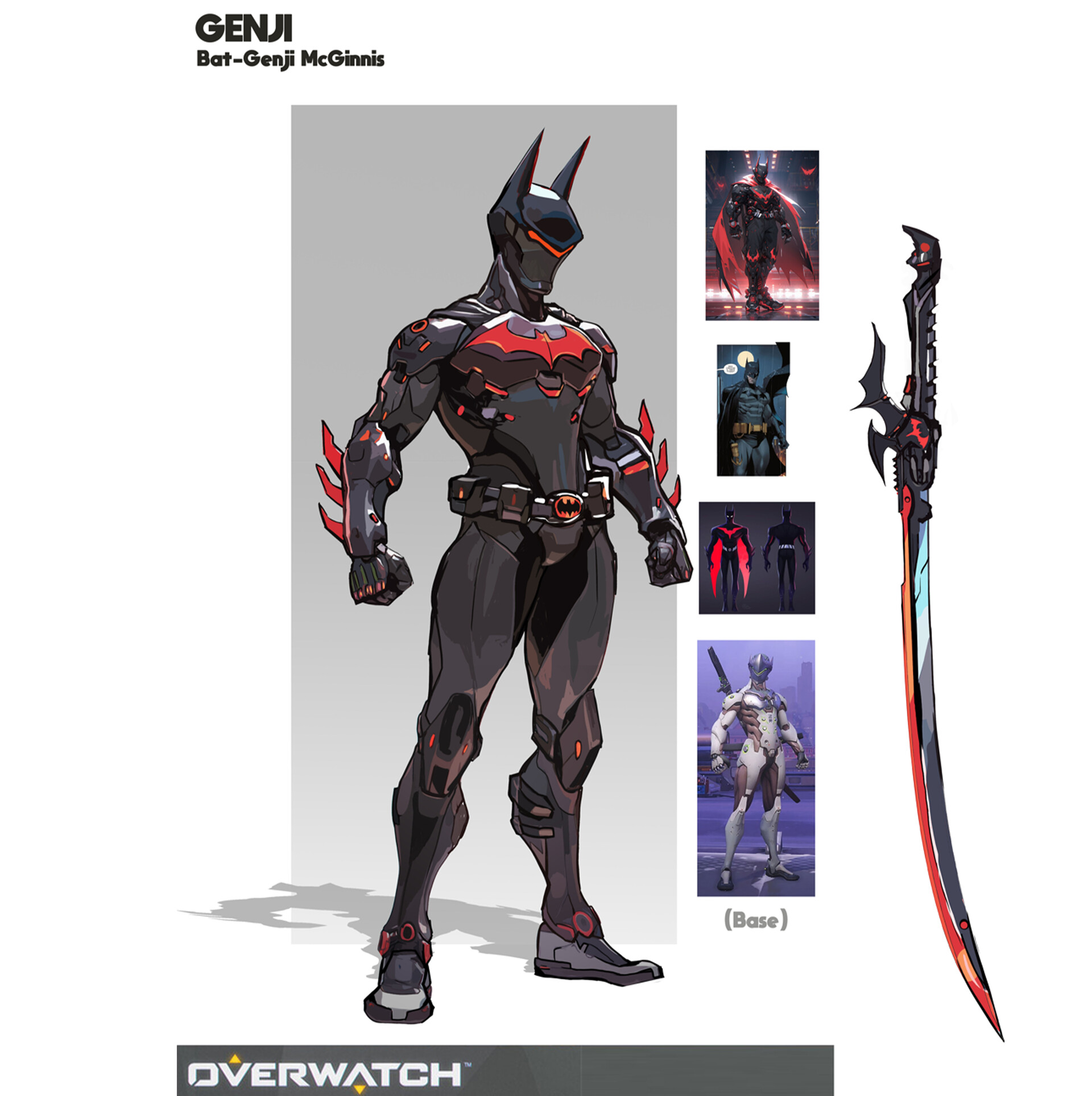 ArtStation - Overwatch - Bat Genji Beyond