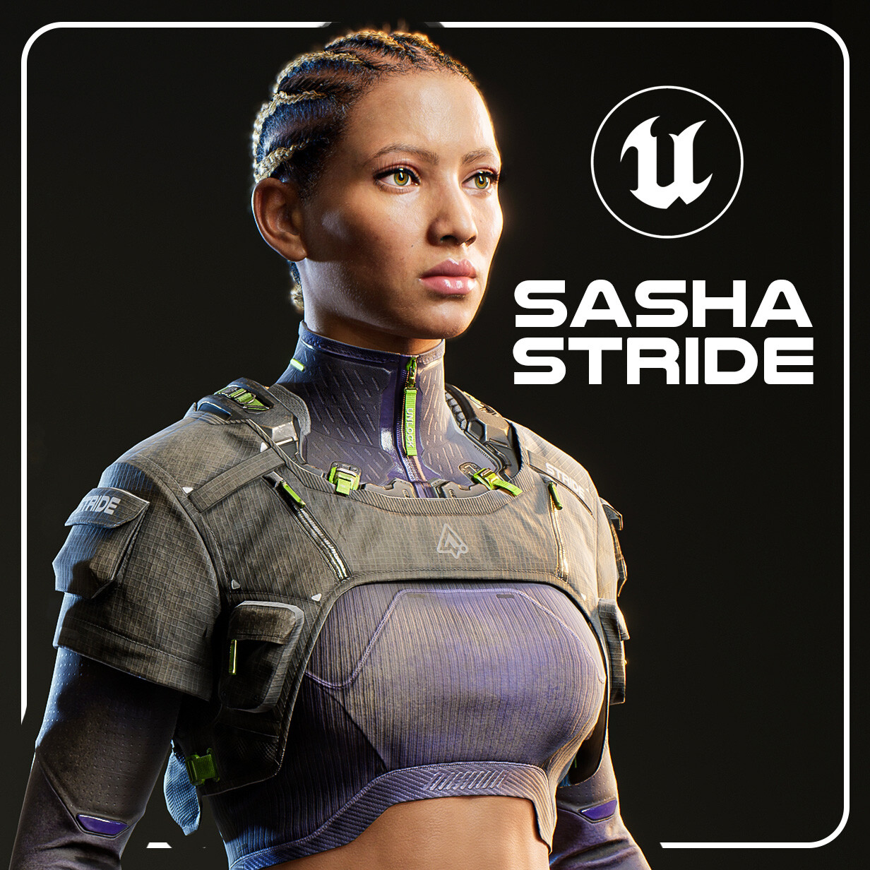 ArtStation - Sasha Stride Realtime Sci-fi Character
