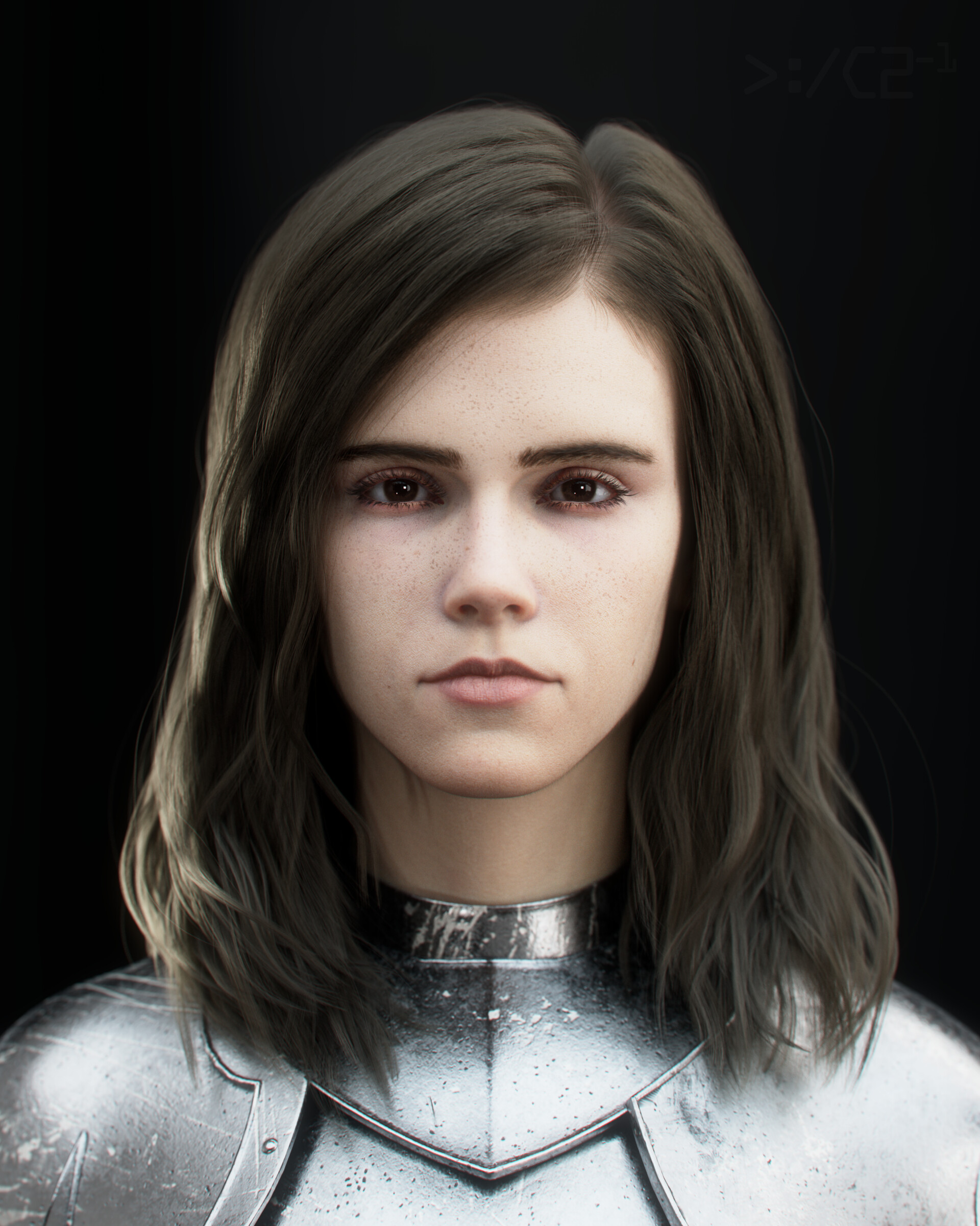 ArtStation - Jeanne D'Arc (Emma Watson) - WIP