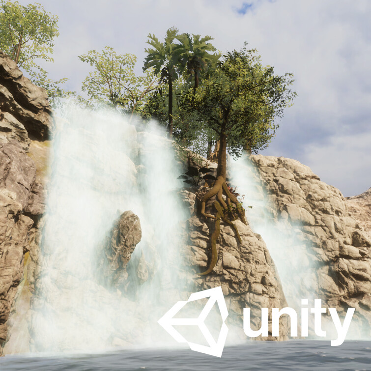 ArtStation - Waterfall Unity VFX