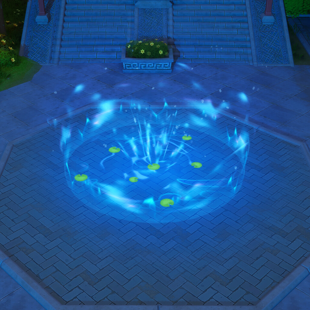 ArtStation - Water Buff VFX Practice