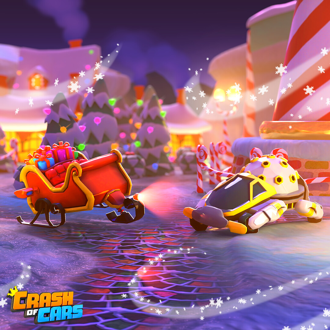 Paul Davies - 3D Artist - "Christmas 2022" - Crash of Cars - Splash Screen