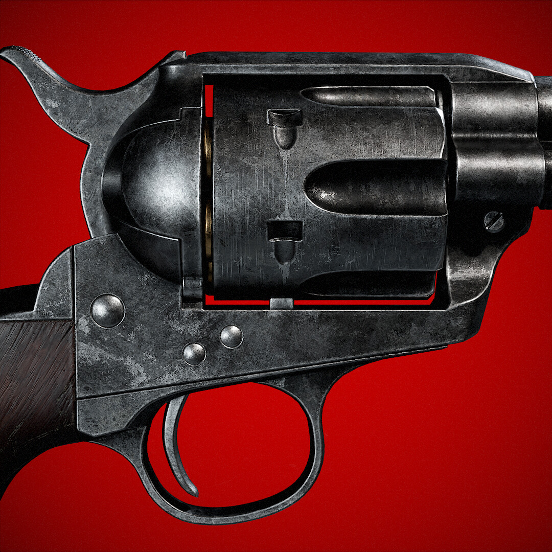 ArtStation - Colt Single Action Army Revolver (SAA) - real time asset