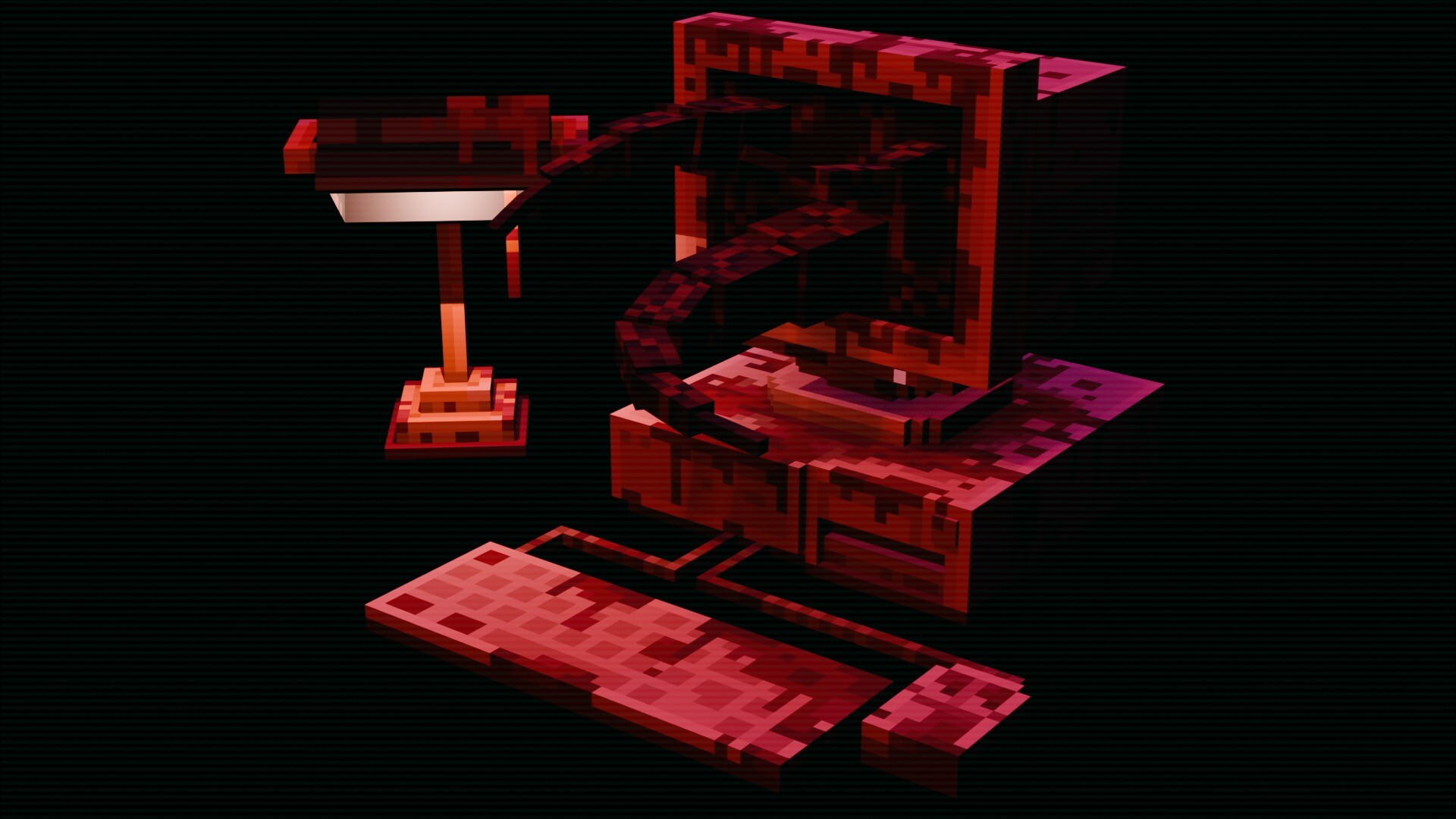 ArtStation - Voxel Computer; Horror