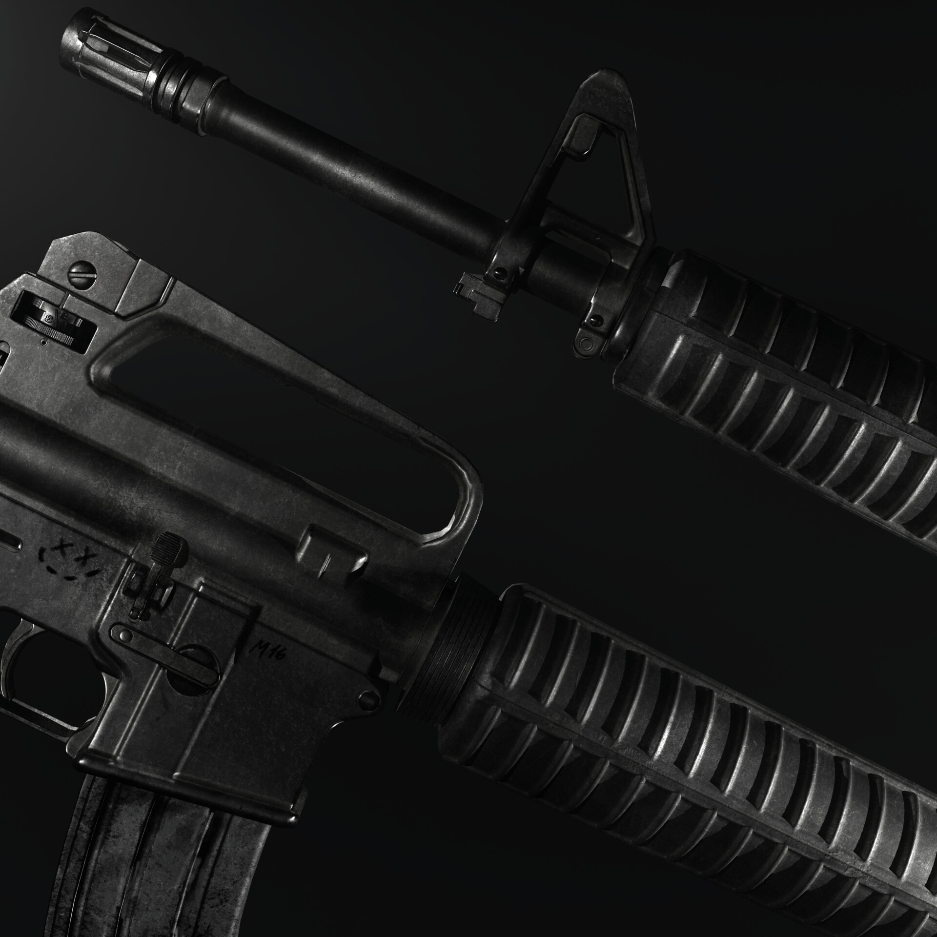 ArtStation - M16 Rifle
