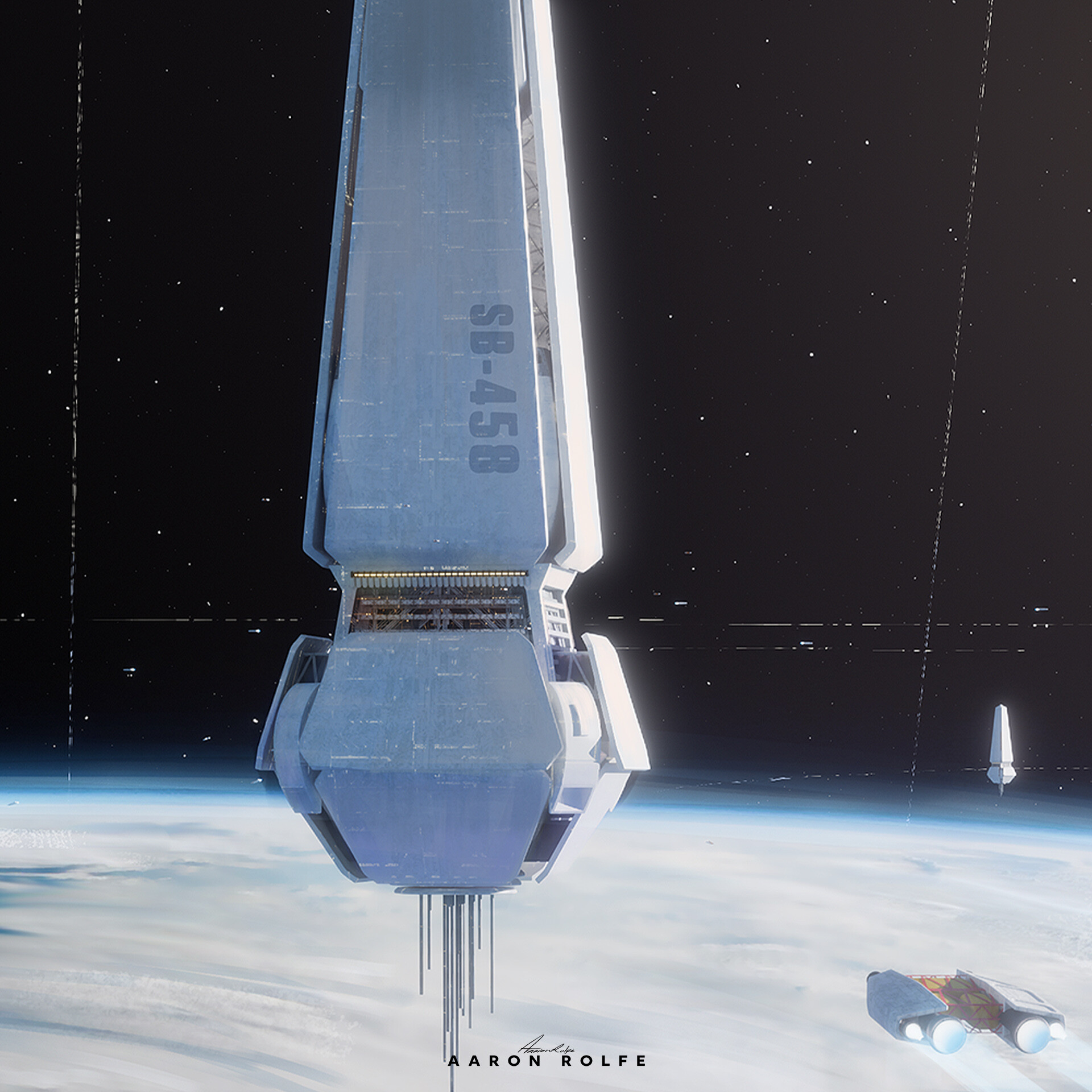 ArtStation - Transport Station: Exterior key art, environment concept