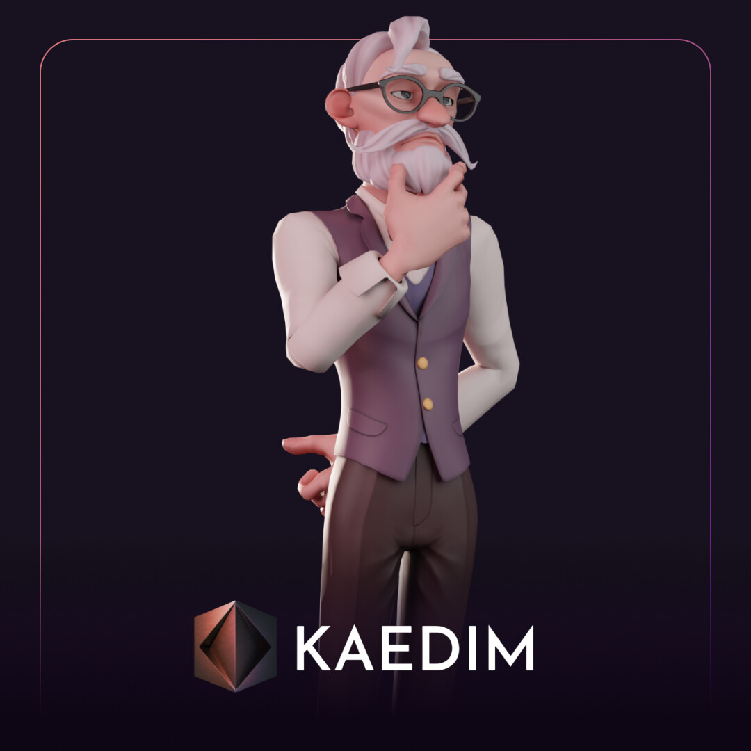 Kaedim - Old Man | 3D Stylised Game Character | Kaedim