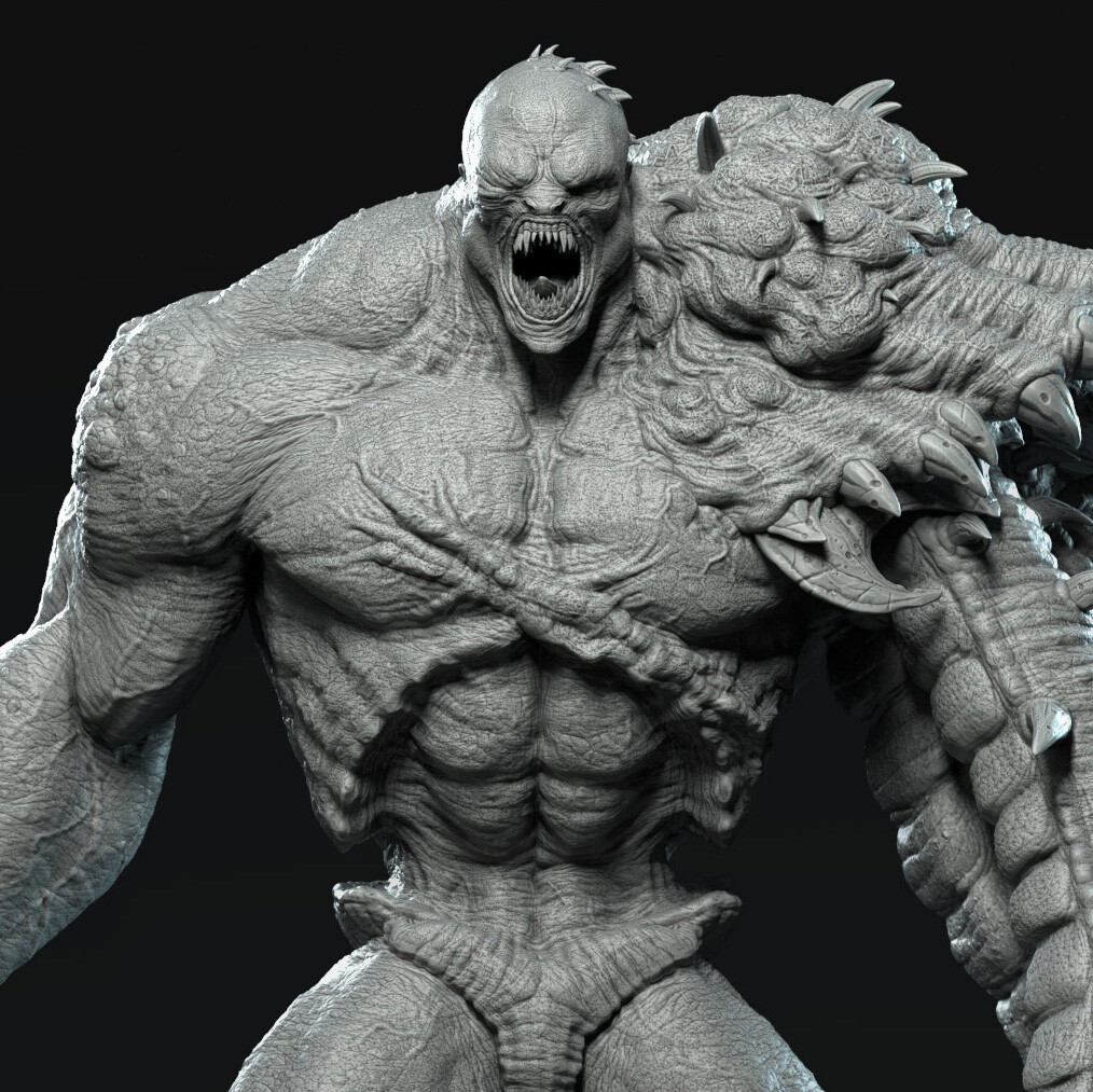 ArtStation - Mutant Boss - Sculpt