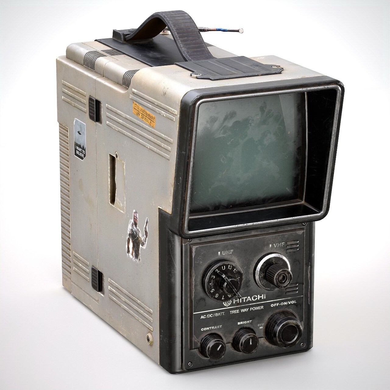 ArtStation - Hitachi 1980 Portable TV