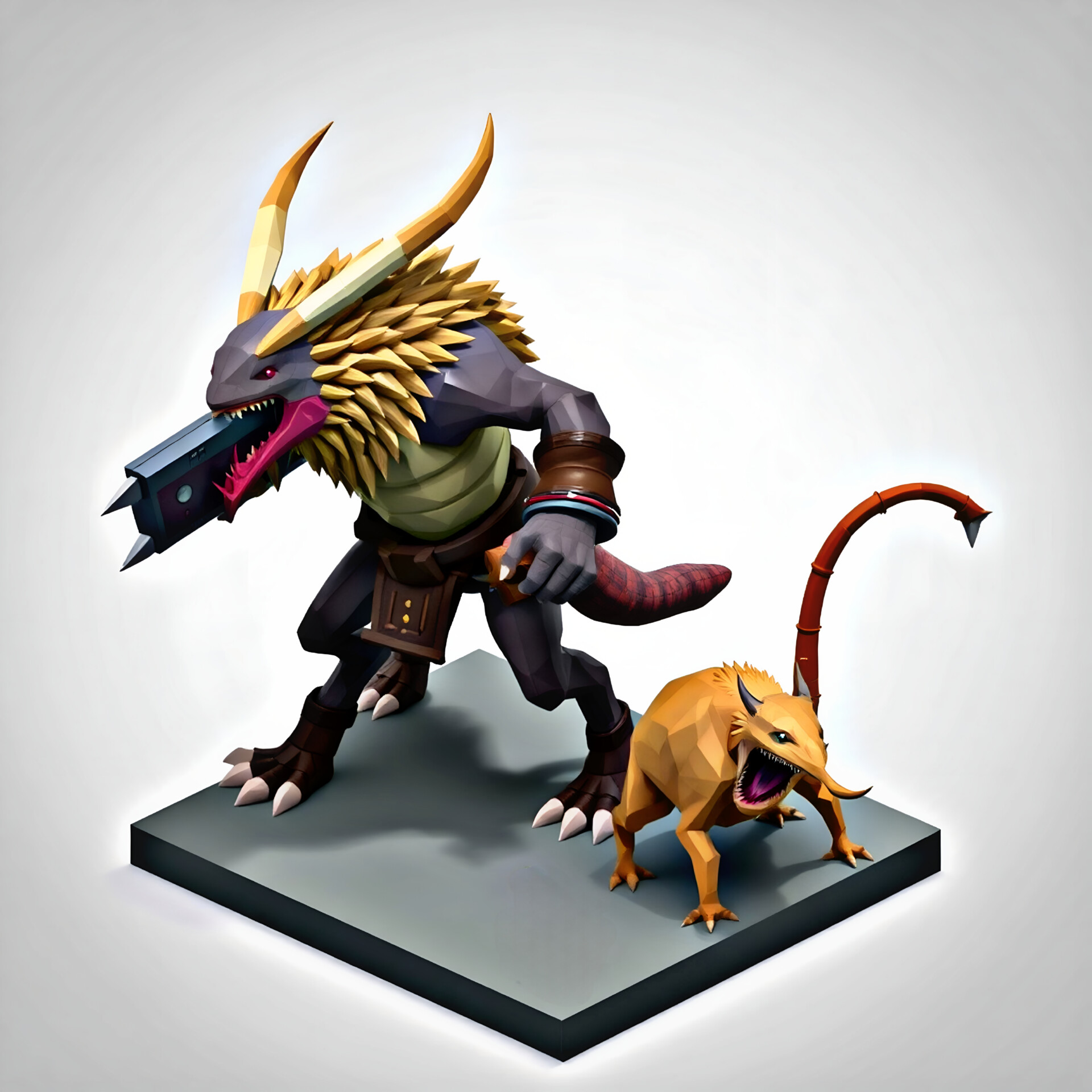 ArtStation - Monsterblade Sentinel -3D Game Character