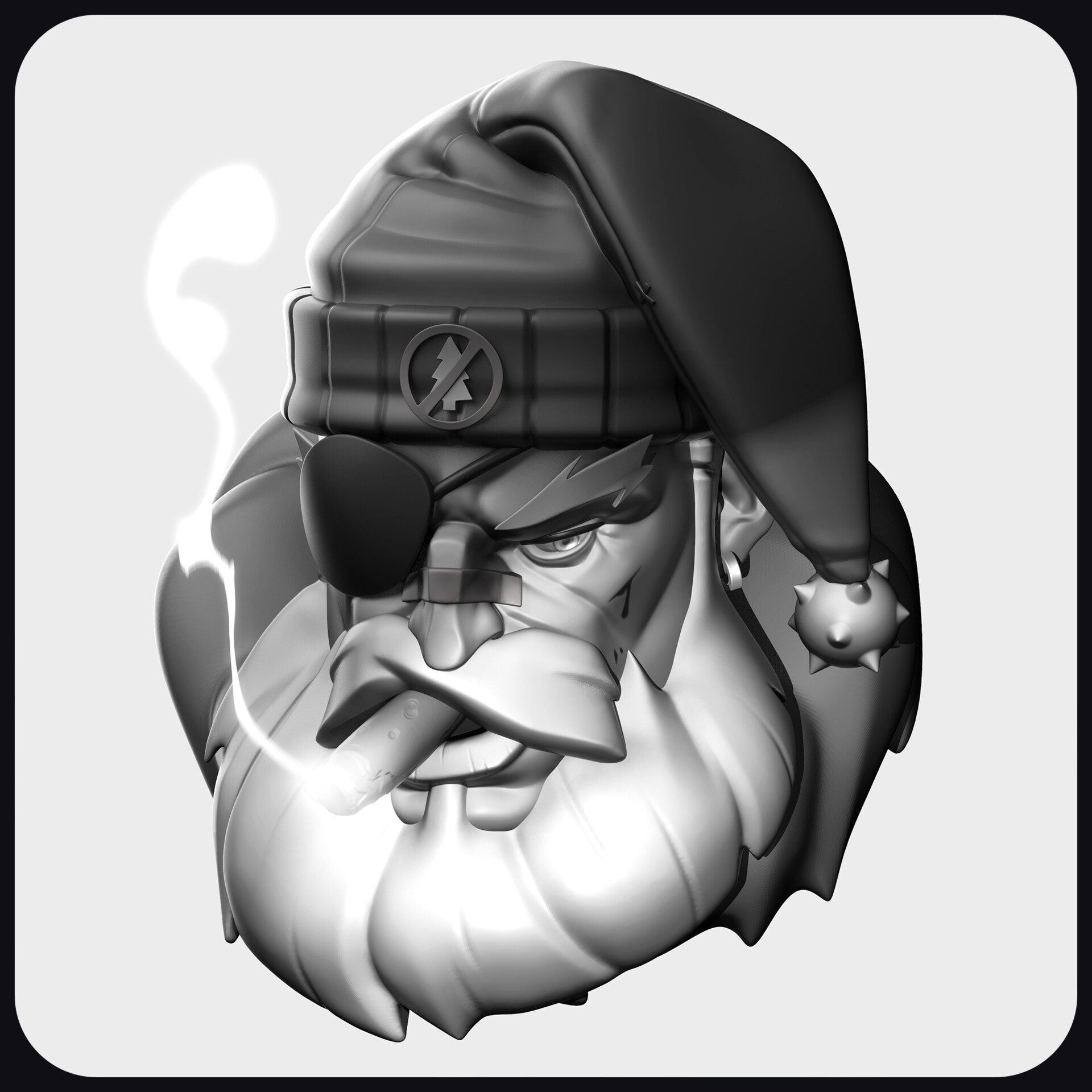 ArtStation - Grumpy Santa