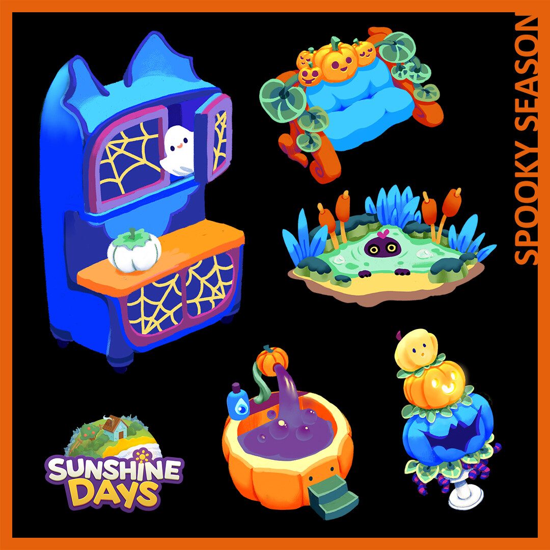 ArtStation - Sunshine Days - Spooky Season Pass 2021
