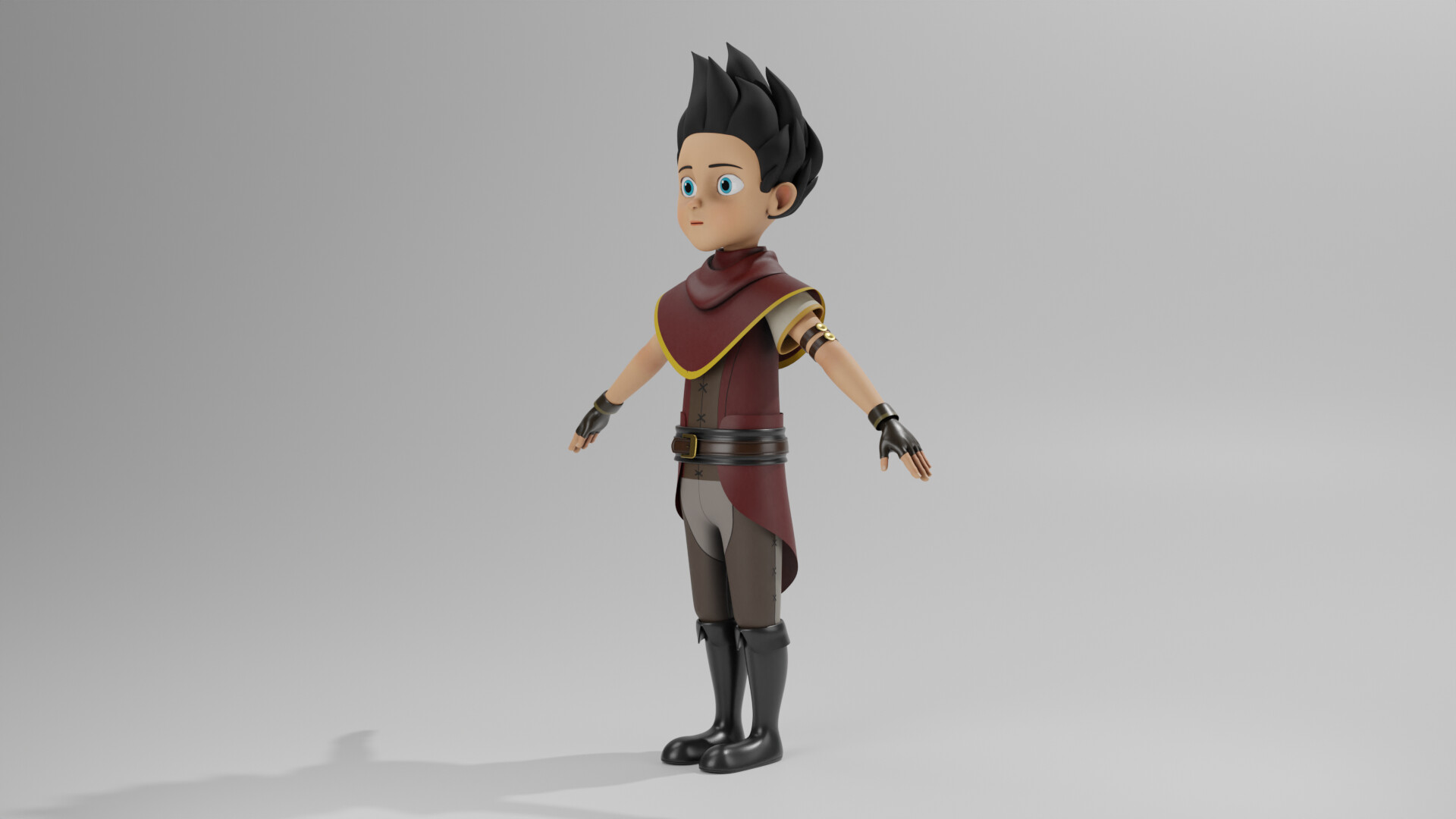 ArtStation - Anime Toon Boy Character 3D Model