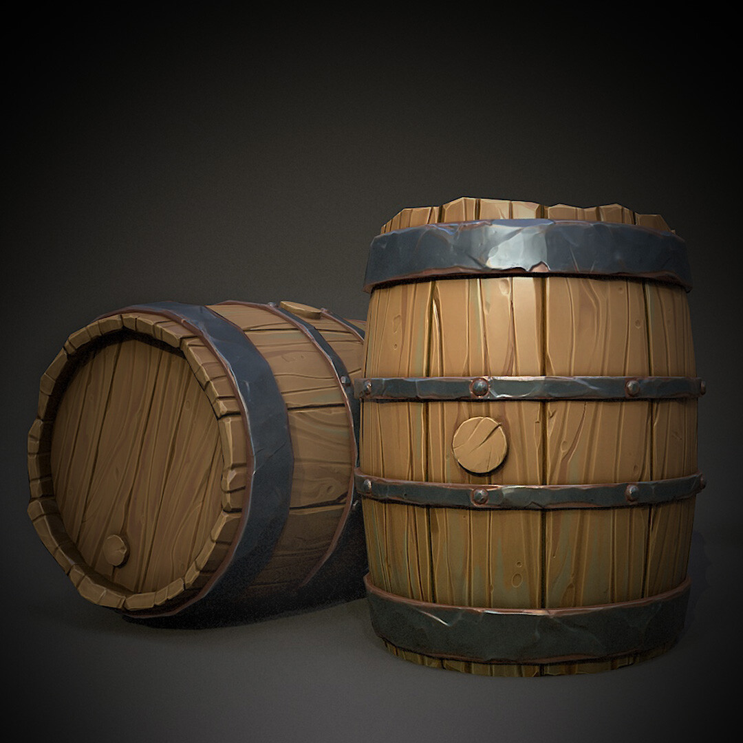 ArtStation - Stylized Barrel