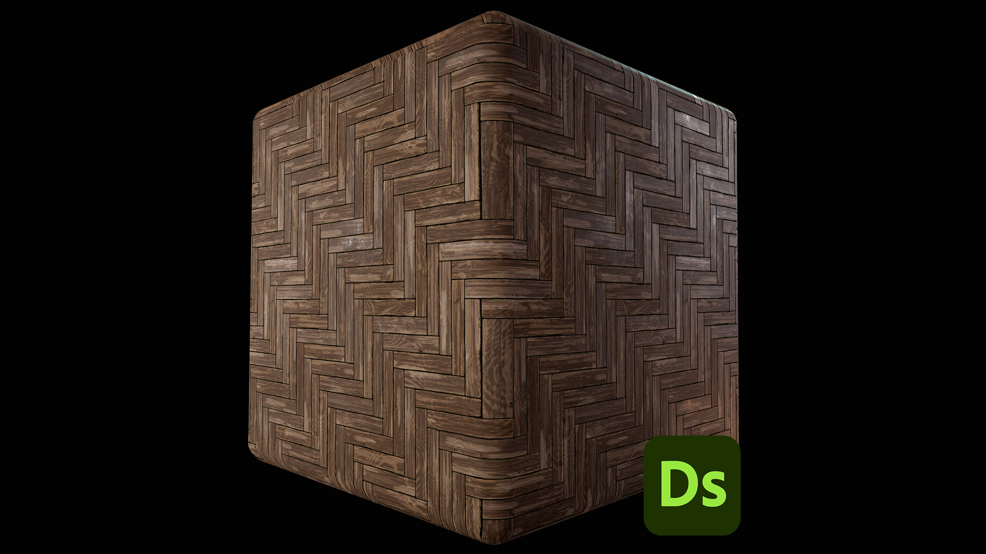 ArtStation - Wood Herringbone Floor Material
