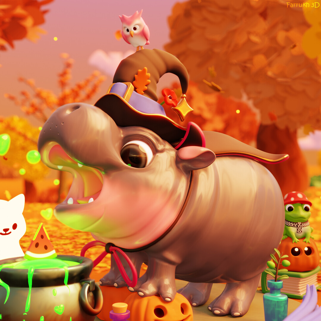ArtStation - Autumn Hippo