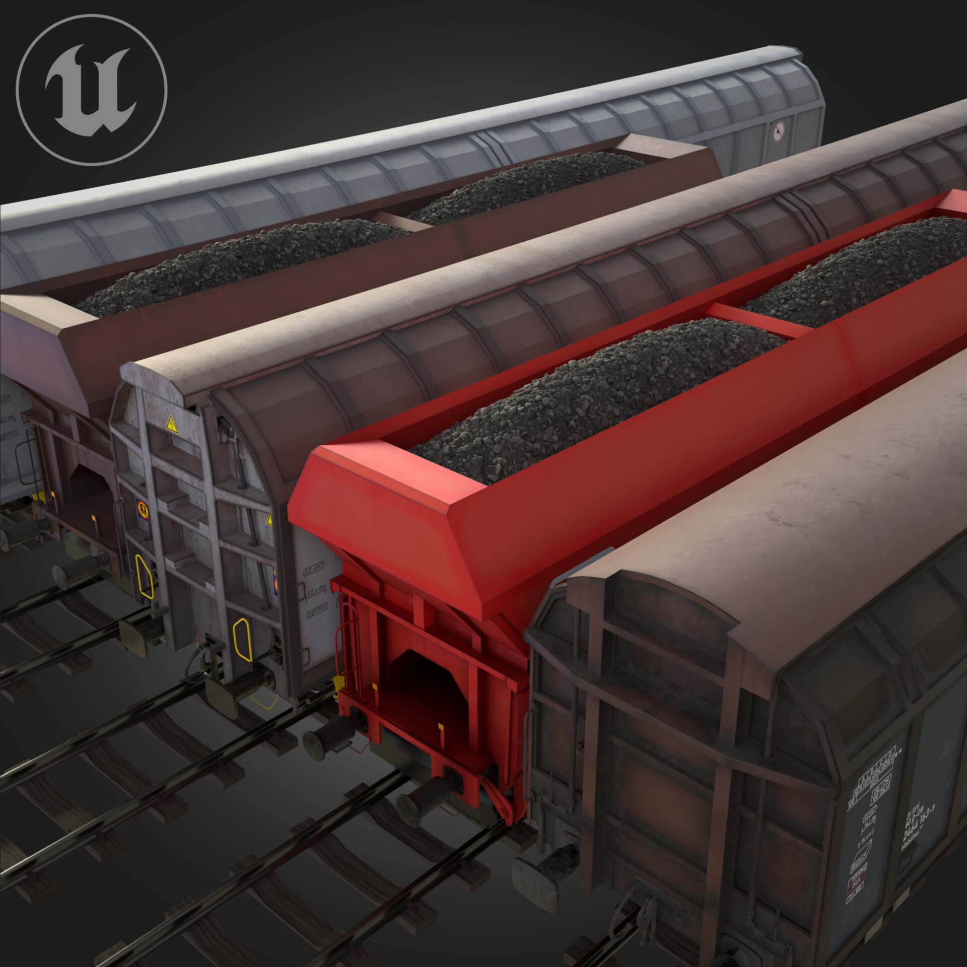 ArtStation - Freight Wagons | Falns 121, Habbins 354 & Hbbillns 304