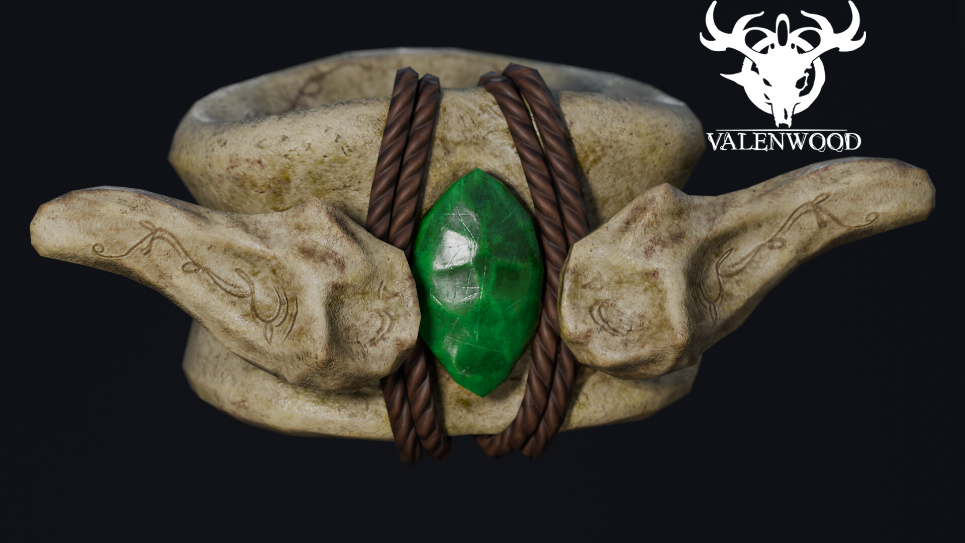 ArtStation - Gem Bone Ring