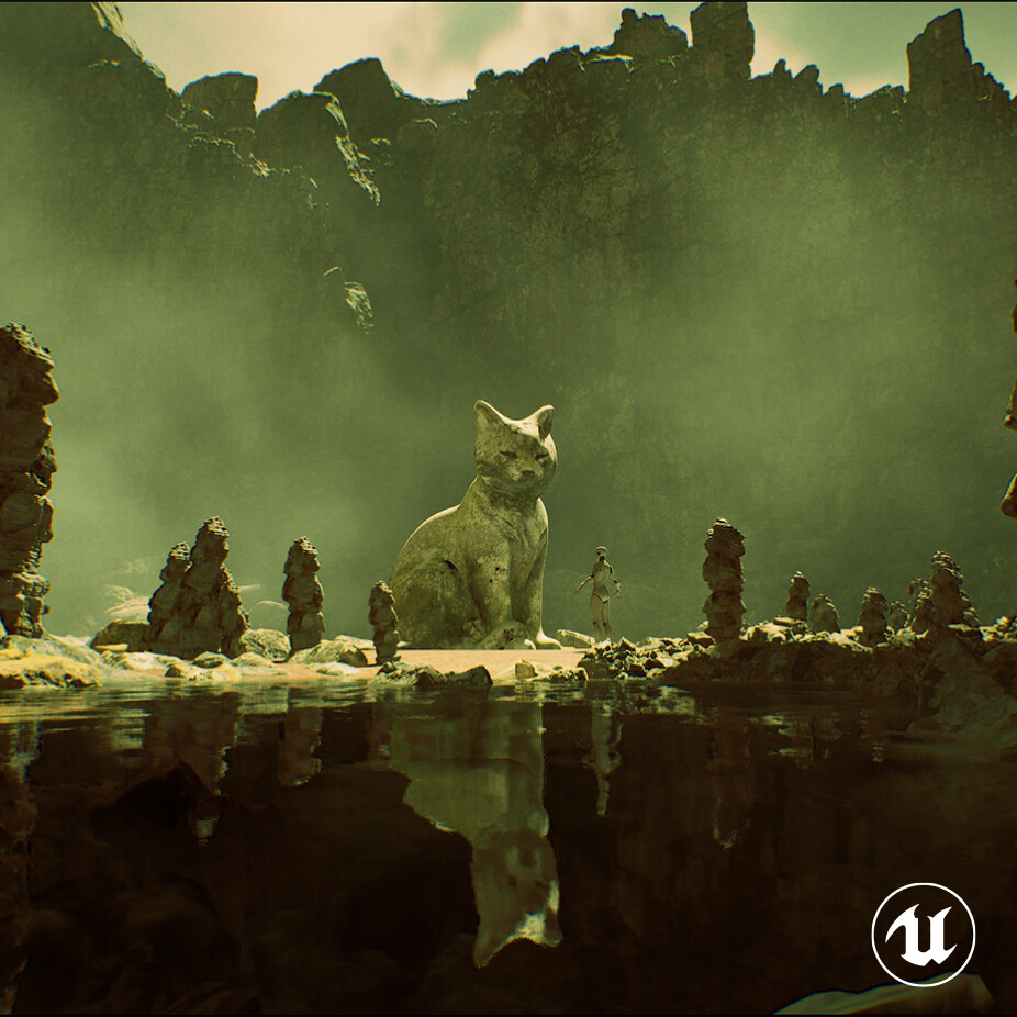 ArtStation - Cat Monument