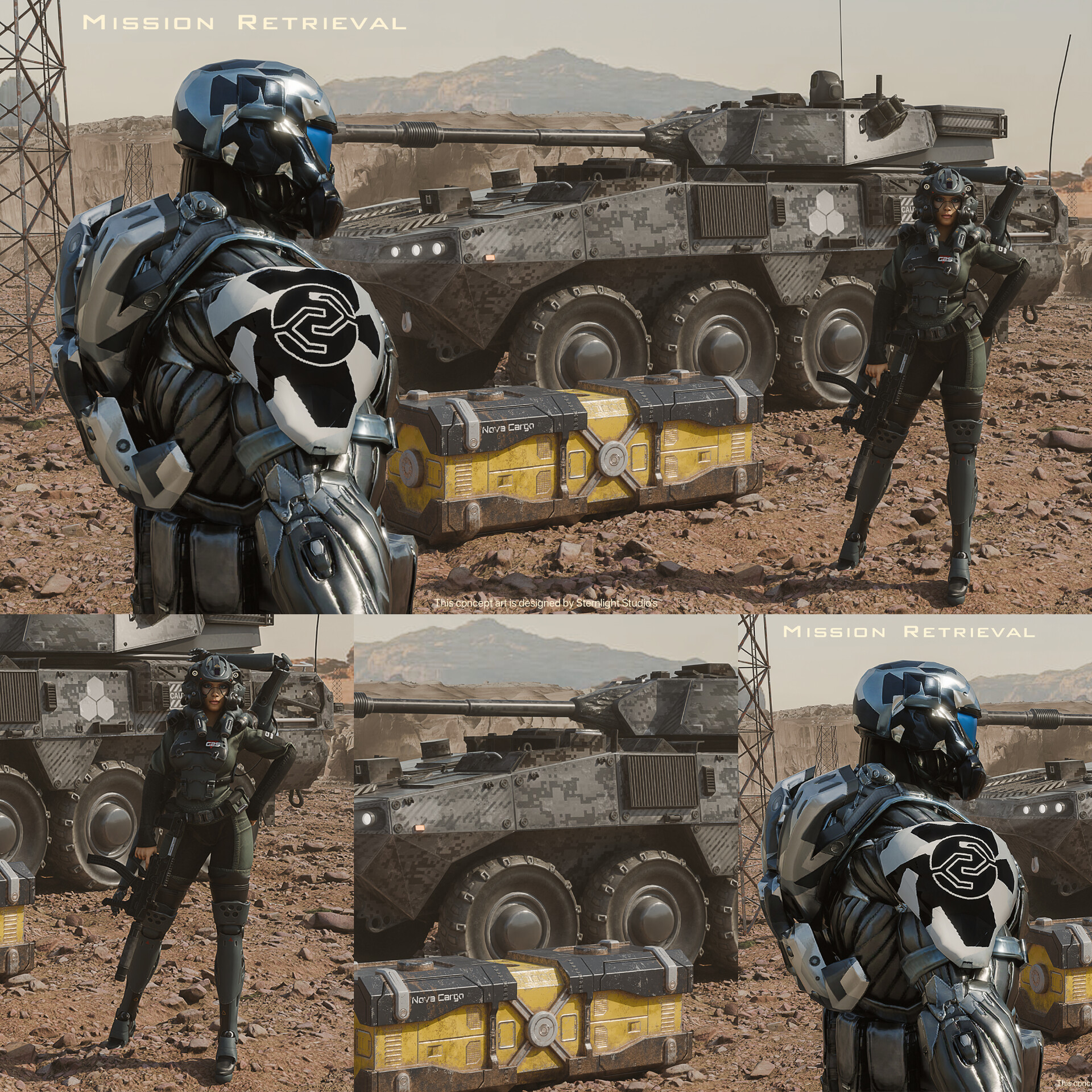 ArtStation - "Mission Retrieval" - 3D Concept Art