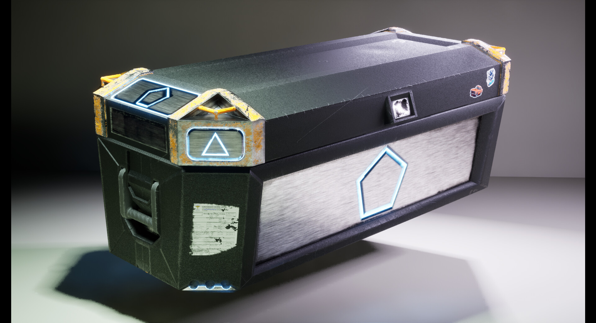 ArtStation - Sci-Fi Foot Locker | WIP Scene