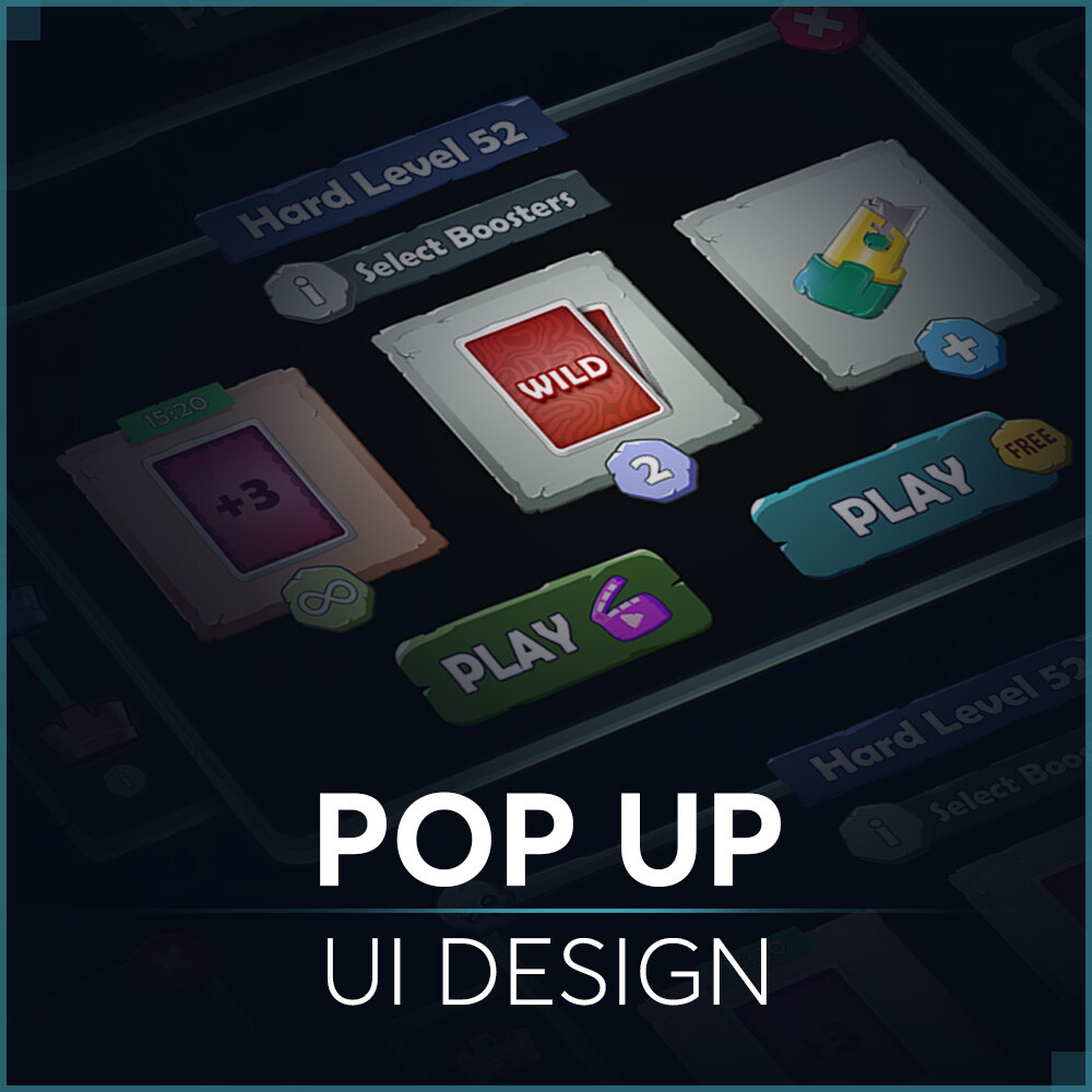 ArtStation - Boosters Pop UI