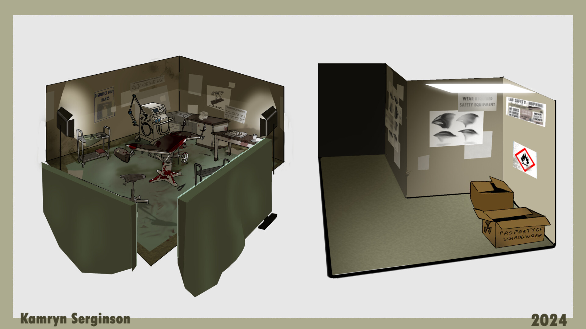 ArtStation - Mad Scientist Lab - Environment design exercise