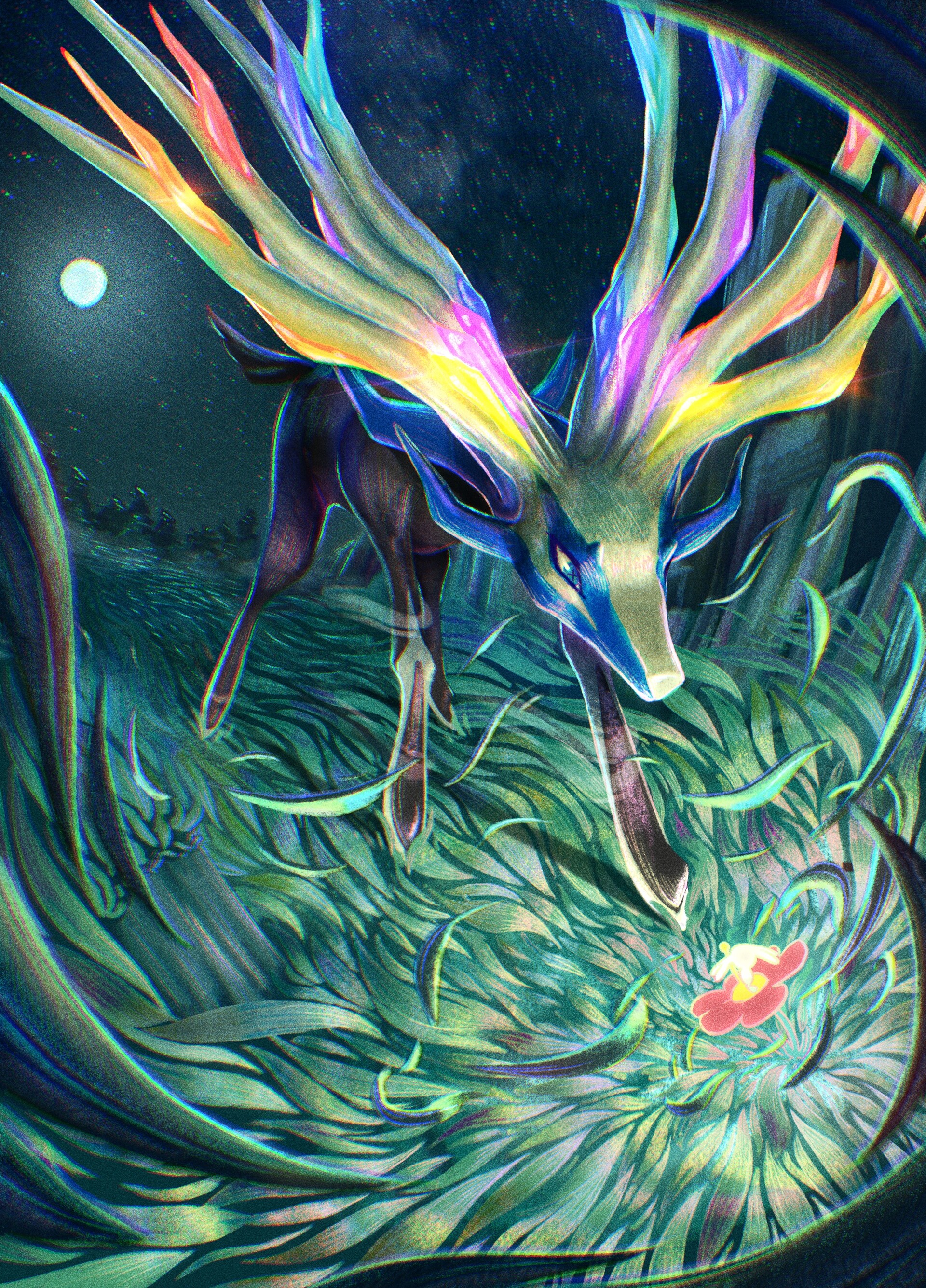 Pokemon Xerneas Drawings